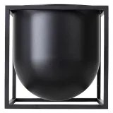 Květináč Kubus Flowerpot Black 14 cm Audo Copenhagen