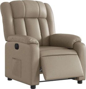 Elektrické polohovací křeslo cappuccino umělá kůže 3205256