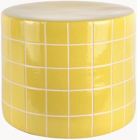 Kulatý odkládací stolek Retro Tiles