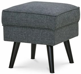 Taburet šedá látka nohy černé buk AK-A1316 GREY2