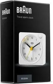 Braun BC02X bílý / Klasický budík / 1x AA baterie