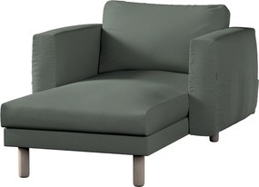 Potah na IKEA Norsborg šezlong s loketními opěrkami barva zelená látka pletený vzor