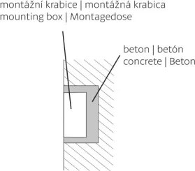 Vestavné LED svítidlo Panlux Index 12 ID-A04/S studená bílá 6000K