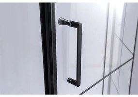 BPS-koupelny Pětiúhelníkový sprchový kout HYD-PK06 80x80 černá/transparent