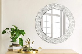 Kulaté dekorativní zrcadlo na zeď Lotosové květiny fi 50 cm
