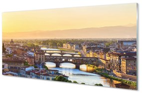 akrylový obraz Itálie Sunrise panorama 100x50 cm