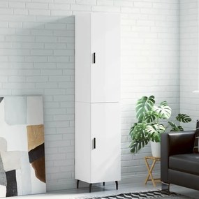 vidaXL Skříň highboard 34,5 x 34 x 180 cm kompozitní dřevo [3198802] Barva: bílá s vysokým leskem