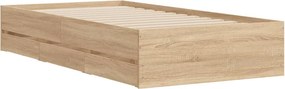 Rám postele se zásuvkami dub sonoma 90x190 cm kompozitní dřevo 3207324