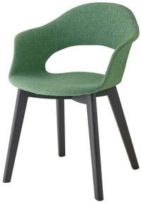 SCAB - Židle LADY B POP NATURAL - zelená/dřevo