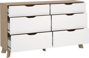 FALCO Komoda Iker 711 jackson hickory/bílá