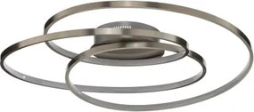 LED stropní svítidlo Lindby Joline průměr 60cm niklová barva 36W 3000K stmívatelné 9639127