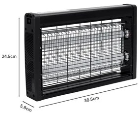 Brilagi - Elektrický lapač hmyzu 2xUV/10W/230V 60 m2 černá