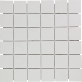 The Mosaic Factory Keramická mozaika bílá Mozaika Super White 4,8x4,8 (30,9x30,9) cm - LO1010S