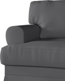 Potah na křeslo IKEA Ekeskog barva šedá látka pletený vzor