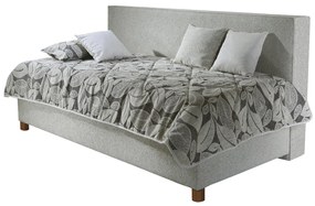 NEW DESIGN postele Čalouněná postel SONO s dlouhým čelem a úložným prostorem, 80×200 cm Velikost postele: 80 × 200 cm, Strana: Pravá