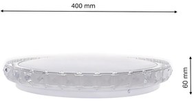 Stropní LED svítidlo Layla, 1x LED 33w, 3000-6000k, w/ch, s ovladačem