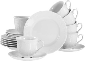 XXXLutz KÁVOVÁ SOUPRAVA Rokoko weiss 18dílné Creatable - Online Only nádobí - 007768068801