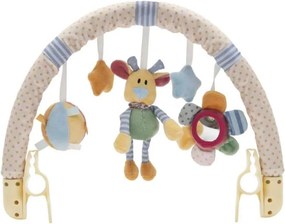 Hračka na kočárek Baby Mix květiny, medvídek a hvězdičky