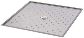 Sanela - Nerezová sprchová vanička 900x900 mm, antislip SLSN 08
