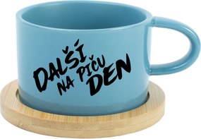 DALŠÍ NA PIČU DEN - modrý hrníček makronka 200 ml