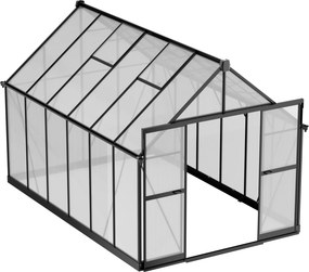 Skleník 240 x 244 x 371 cm, zesílená konstrukce, polykarbonát 6 mm