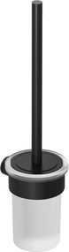 Kludi Vela R - WC štětka nástěnná s držákem, sklo/matná černá 5897439
