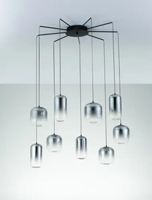 LED černo-šedé designové svítidlo Aelia