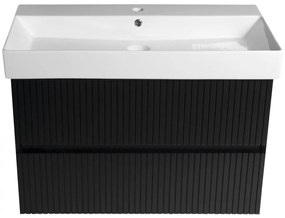 Sapho FILENA umyvadlová skříňka 82x51,5x43cm, černá mat strip FID1285BS
