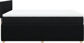 Box spring postel s matrací černá 140 x 190 cm textil 3289753