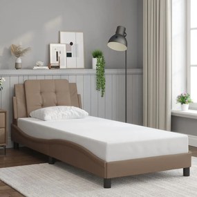 Rám postele bez matrace Zadar cappuccino 80 x 200 cm umělá kůže 3208146