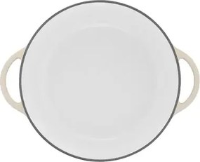 Tefal LOV béžová / Servírovací pánev / 28 cm / litina / 3,8 l / s víke