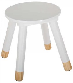 Bílá dětská stolička STOOL WHITE