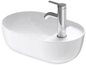 Duravit Luv - Umývátko na desku, 42x27 cm, bez přepadu, s otvorem pro baterii, bílá 0381420000