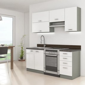 Skříňka horní, bílá vysoký lesk, PRADO 40G-72 1F