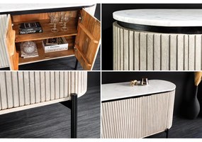 Massive home | Komoda  ADLON 170cm mramorová deska mango