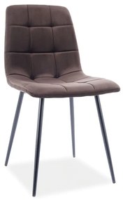 SIGNAL Jídelní židle - MILA Velvet, různé barvy na výběr Čalounění: černá (Bluvel 19)