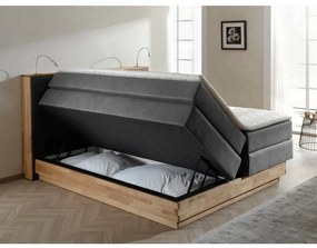 Postel boxspring 160x200 Minnesota šedá