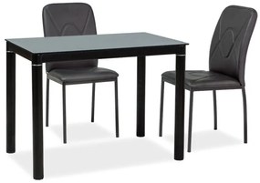Jídelní stůl Gabriel (černá + černá) (pro 4 osoby). 1050179