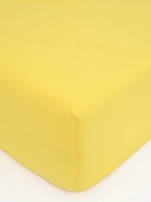 MK Lůžkoviny Jersey prostěradlo Classic 120 x 200 cm – žlutá