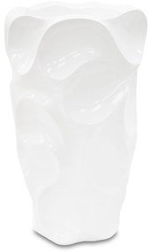 Bílá dekorační váza 113784