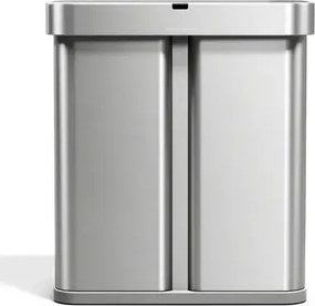 Simplehuman DUAL SENSOR nerez / Odpadkový koš / Bezdotykový / Hlasové