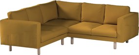 Potah na pohovku IKEA Norsborg rohová 4-místná barva žlutá látka pletený vzor