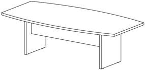 FREZZA - Jednací stůl ASSET 240x120 cm