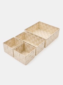 Sinsay - Pletené organizéry 4 pack - béžová