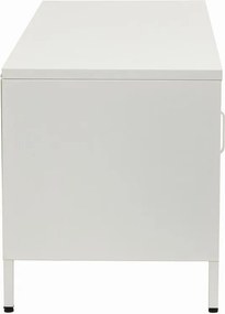 Bílý ocelový TV stolek 150x50x45 cm Acier – Premier Housewares