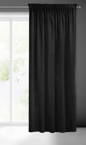 ZATEMŇOVACÍ ZÁVĚS NA PÁSCE PIERRE CARDIN SIBEL 140X270 CM ČERNÁ