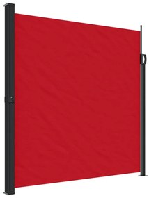Zatahovací boční markýza červená 200 x 600 cm,  4004552