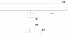 Brilagi-LED Koupelnové osvětlení zrcadla WOODY MIRROR LED/15W/230V IP44 dub/čern