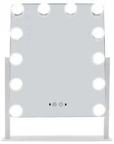 Bezdoteku Holywood zrcadlo s LED žárovkami HZ1 velké bílé