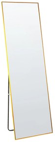 Stojací zrcadlo 50 x 156 cm zlaté BEAUVAIS Beliani